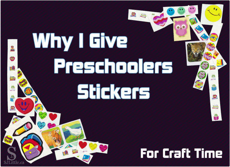 Why I Give Preschoolers Stickers For Craft Time