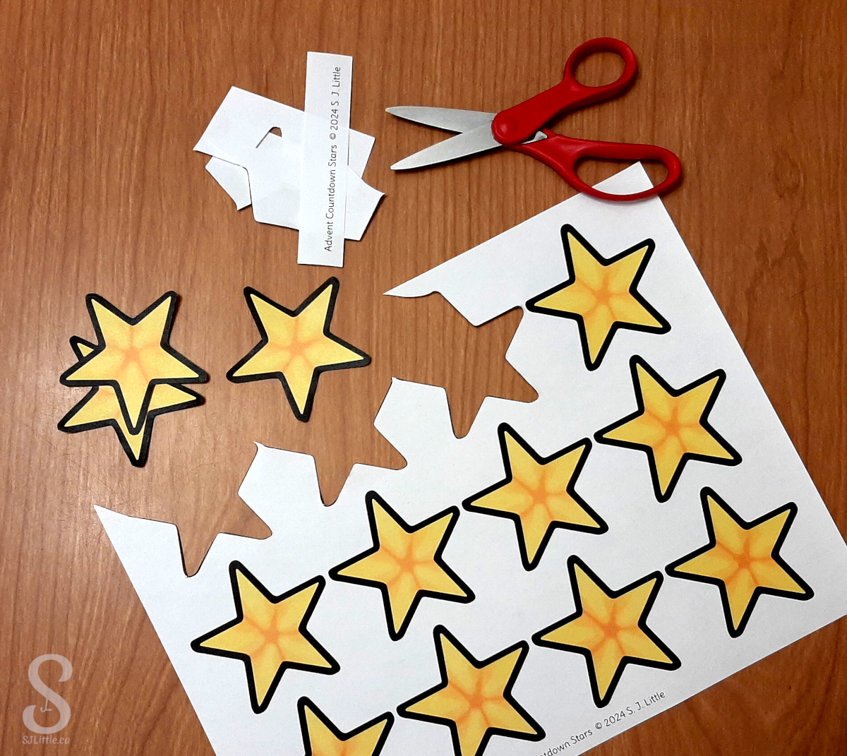 Advent Countdown Stars - Simple Advent Calendar